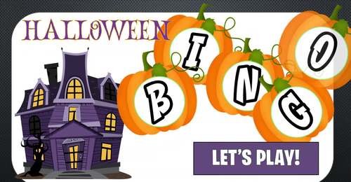 Halloween Bingo with PowerPoint Call Out Cards by Handy Teaching Tools
