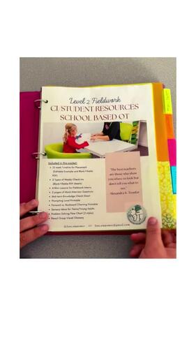Level II Fieldwork Resource Bundle for CI/Student School Based OT