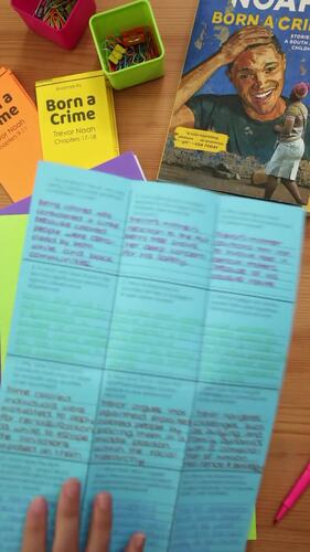 Born a Crime Comprehension & Analysis Activities Bookmarks for the ...