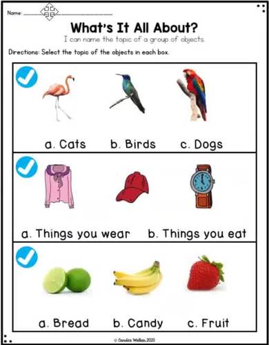 Main Idea and Key Details Worksheets Digital Reading Activities for Seesaw