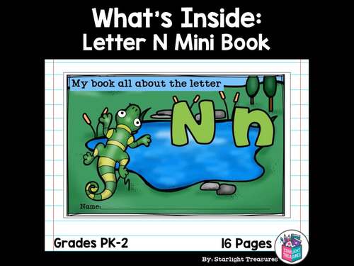 Alphabet Letter of the Week: The Letter N Mini Book, Letter N Mini Book ...