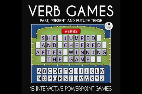 Verb Games with Sentence Examples ( Past, Present and Future Tense Verbs )