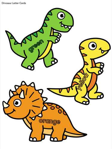 Feed the Dinosaur Color Sort Sensory Bin for PreK and Kinder | TPT