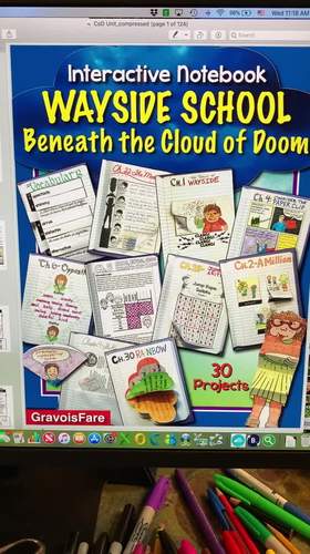 WAYSIDE SCHOOL BENEATH THE CLOUD OF DOOM - Novel Unit and Interactive ...