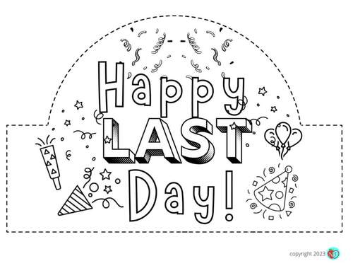 Happy Last Day of School HATS | COLOR CUT + PASTE HAT ACTIVITY | MAKE ...