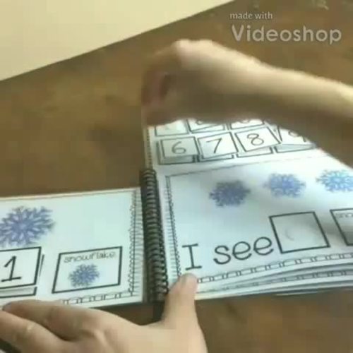 SNOWFLAKE COUNTING ADAPTED BOOK by Snicker-doodles Pre-k Market | TpT