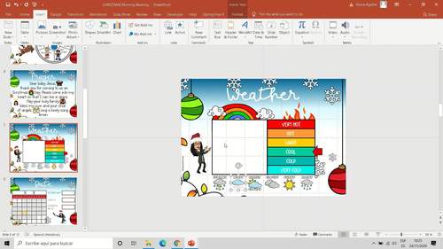 Morning Meeting - Winter/Christmas Bitmoji by Bilingual Teacher Hive