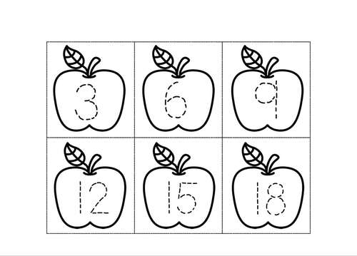 Apple Skip Counting - 1s, 2s, 3s, 10s by Little Legacy Learning Co