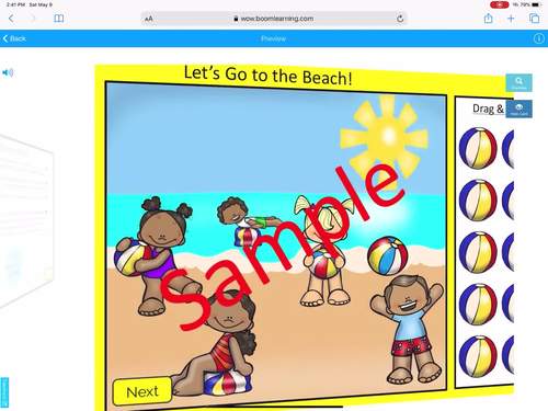 Open Ended BOOM Card Deck: Let's Go to the Beach by the FUNctional speechie