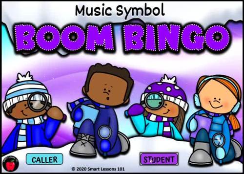 WINTER Music SYMBOL BOOM BINGO Game BOOM CARD™ Music Symbol Activity Google