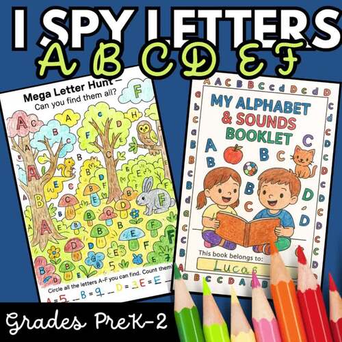 I Spy Alphabet Letter Sounds Activities | Phonics & Beginning Sounds ...