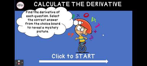 Calculate Derivatives Interactive Calculus Activity For Google Slides ...