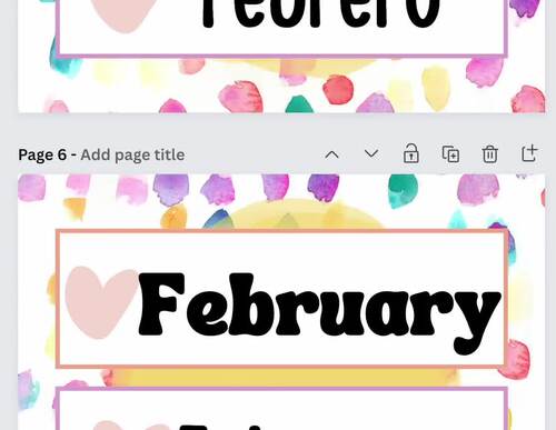 Pastel Spanish Calendar Months and Days of the Week Poster/Bulletin Board