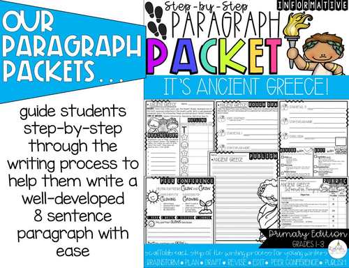 It's Ancient Greece | Step by Step Paragraph Packet | Informational Writing