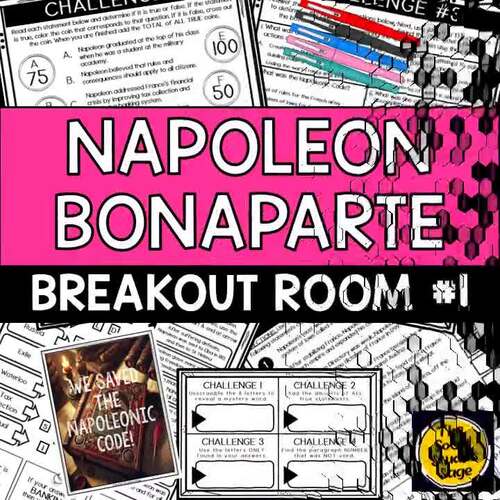 Napoleon Reading Comprehension Breakout Room Activity - French Revolution