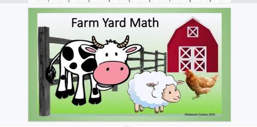Kindergarten Number Talk - Farm Yard Math Stories - GOOGLE SLIDES and ...