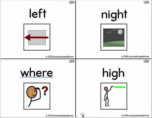 Unit 23 Earth and Space Science (ULS) HFW Flashcards & Activity Boards