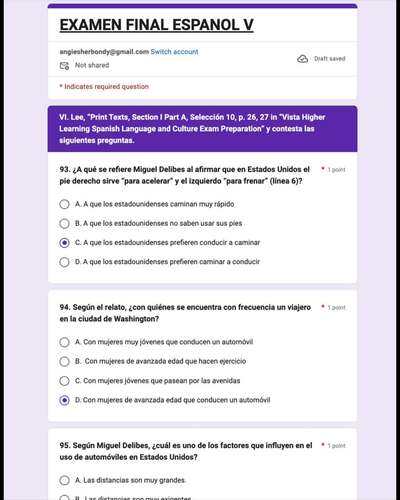 AP Spanish Final Exams Editable Autocorrecting Google Forms and Printable