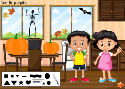 Virtual Trick-or-Treat: Boom Card Game for Speech Therapy, Halloween