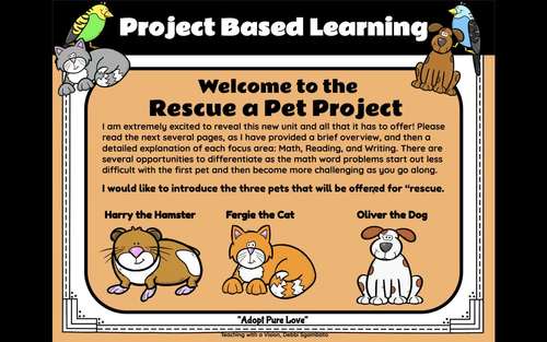 End of Year Project Based Learning Math Reading Real World Math Problem ...