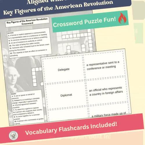 5th Grade History Puzzle Pack: American Revolution Leader & Patriot ...
