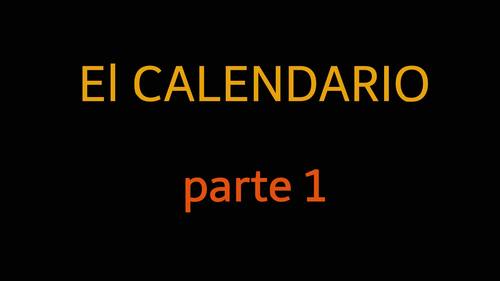 Spanish Calendar Days of the week Vocabulary - Part 1 | TPT
