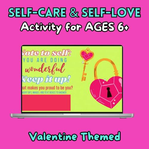 SELF-LOVE & SELF-CARE QUICK ACTIVITY by Teach From Home Treasures by ...