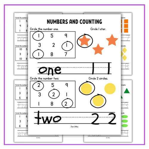 Numbers Recognition, Tracing, Writing, and Counting | Worksheets for ...