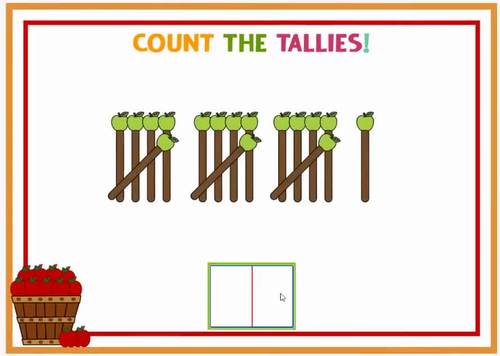 Fall Math Tally Marks Boom Cards 1st Grade Math Data Analysis Digital Math