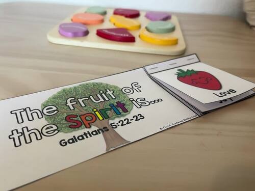 Fruit of the Spirit Galatians 5 Flip Book Activity Print and Go | TPT