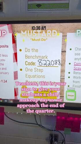 Ketchup Mustard and Pickles Google Slides - Must Do May Do Differentiation