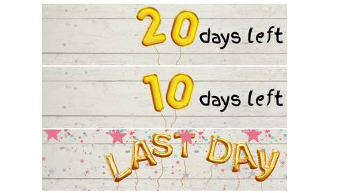 End of the Year Google Classroom Banner Balloon Countdown by The ...