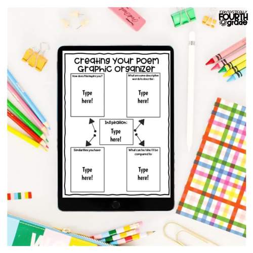 Inspiration Poetry Project by Fantastically Fourth Grade | TPT