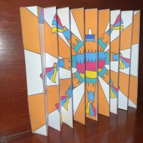 Las Posadas Agamographs Craft Coloring Art Project | Star Pinata Winter ...