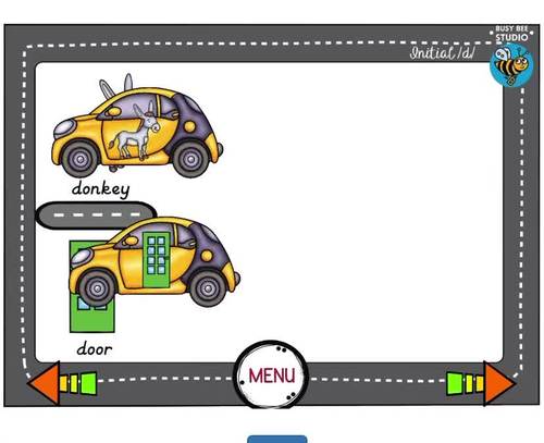 Articulation D Boom Cards Parking Lot Game for Speech Therapy | TPT