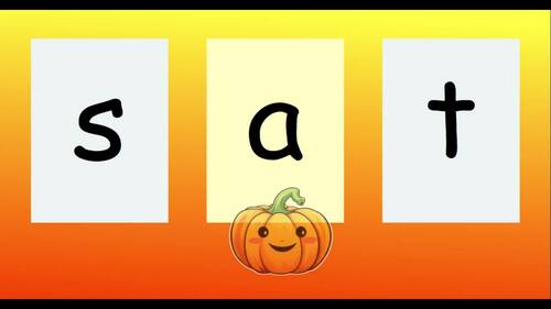 Halloween Themed Orton Gillingham Blending Board-Powerpoint | TPT
