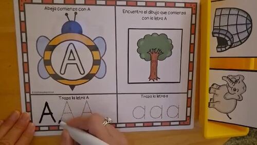 EL Abecedario- Centro de Trazado. Playdough and Dry Erase marker ...