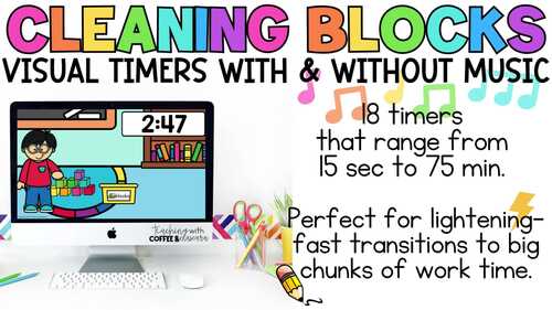 Visual Timers for Time Management - Cleaning Timer with Music - Clean ...