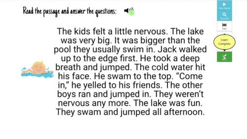 Reading Comprehension Level I Interactive Boom Cards by The Autism Helper