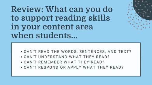 Professional Development: Strategies to Support Readers - Train It!