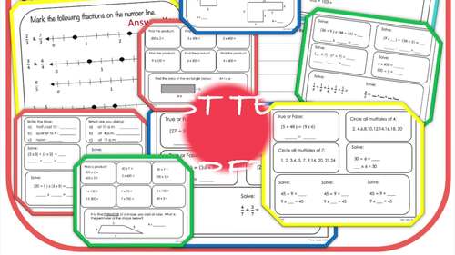 3rd Grade Florida FAST Prep Math by Mrs Lena | TPT