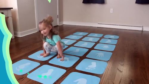 Hopscotch Hands and Feet Game Preschool, Elementary, Special Needs ...