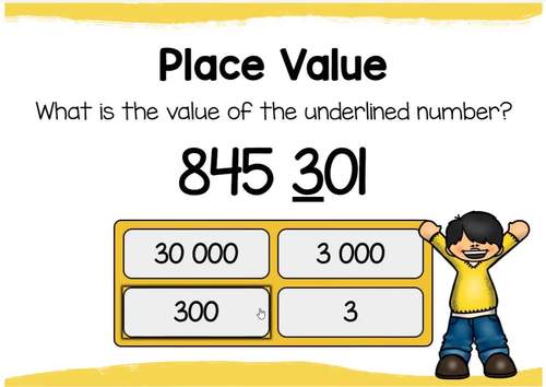 Boom Cards - Place Value (6 Digits) by Miss Rainbow Education | TpT