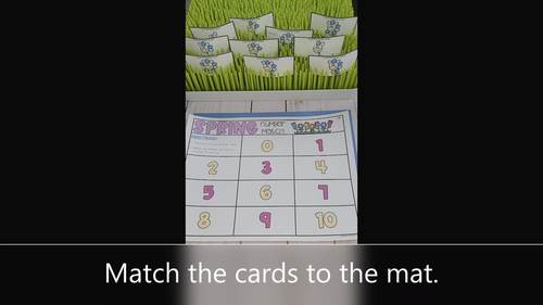 Spring Count and Cover Math Activity Number Match 0-20 | TpT
