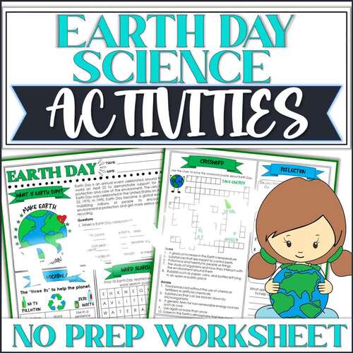 Earth Day Science Activities Worksheet |Reading & Questions |Vocabulary ...