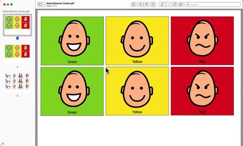 Behavior and Classroom Expectation Visuals for Student Desks | TPT