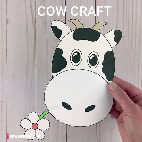 Cow Craft - Farm Animal Craft - Dairy Farm Craft - Farm Bulletin Board