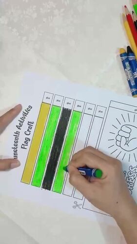Juneteenth Activities – Flag Craft by Easy Learning Kids | TPT