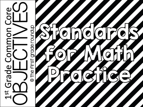 1st Grade Learning Objective I Can Cards Stripes | TPT