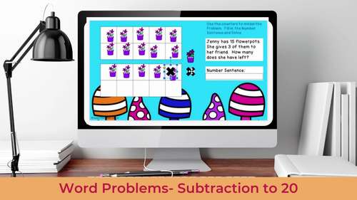 Subtraction with Ten Frames by Eastern Shore Math Teacher | TPT